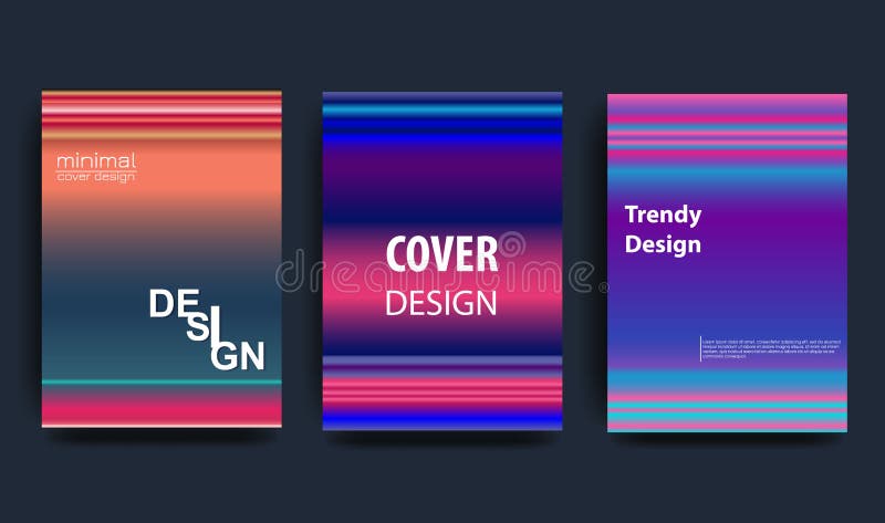 Minimal Vector Covers Design. Cool Gradients. Future Geometric Template ...