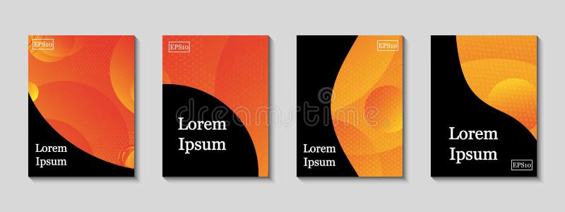 Minimal Future Trendy Geometric Vector Covers Set Stock Vector ...