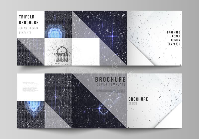 The Minimal Vector Layout of Two Square Format Covers Design Templates ...