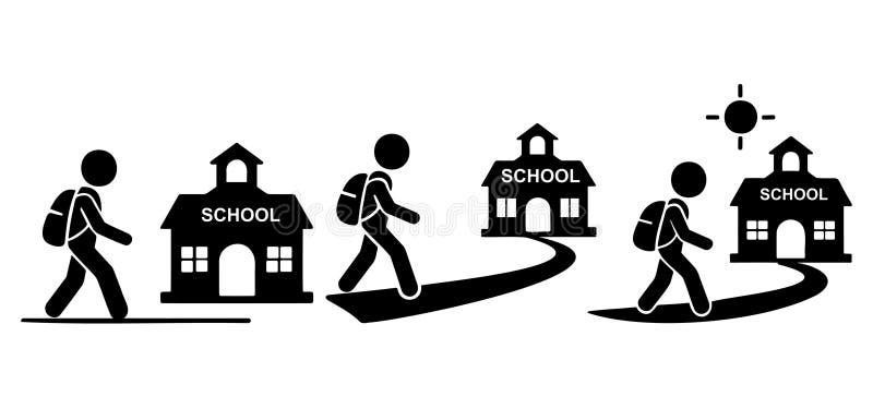 Kid Walking Straight Stock Illustrations – 23 Kid Walking Straight ...