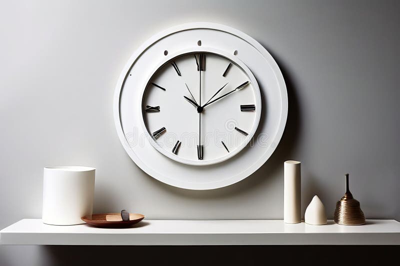 Minimal Wall Clocks Sleek Functional and Decorative Stock Illustration ...
