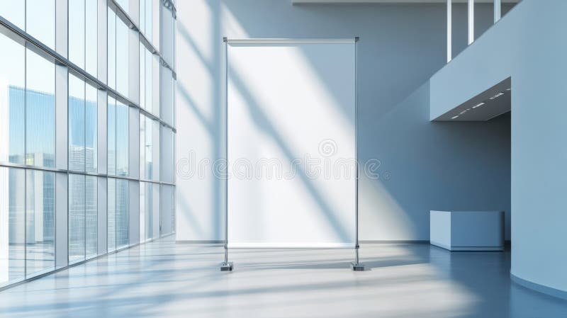 Minimal Wall Poster Realistic Mockup Stock Photo - Image of simple ...