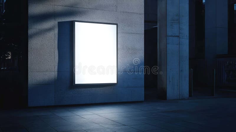 Minimal Wall Poster Realistic Mockup Stock Image - Image of minimalist ...
