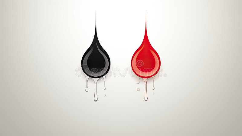 Minimal Water Drop on Light Background Stock Illustration ...