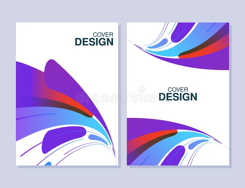 Minimal Wave Abstract Cover Design Stock Vector - Illustration of ...