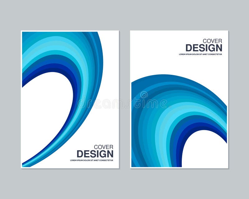 Minimal Wave Abstract Cover Design Stock Vector - Illustration of ...