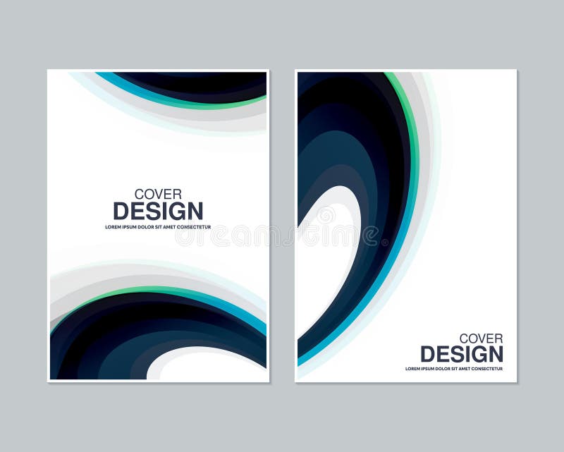 Minimal Wave Abstract Cover Design Stock Vector - Illustration of ...