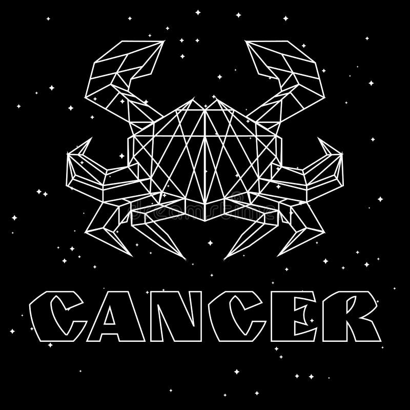 Cancer Zodiac Background Stock Vector Illustration Of Constellation