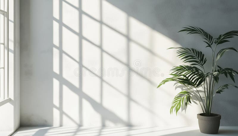 Creative Product Platform Stage Mockup with Window Shadow Overlay on ...