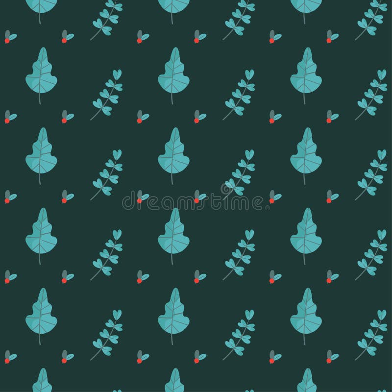 Minimal Winter Seamless Pattern. Winter Tree Pattern Stock Illustration ...
