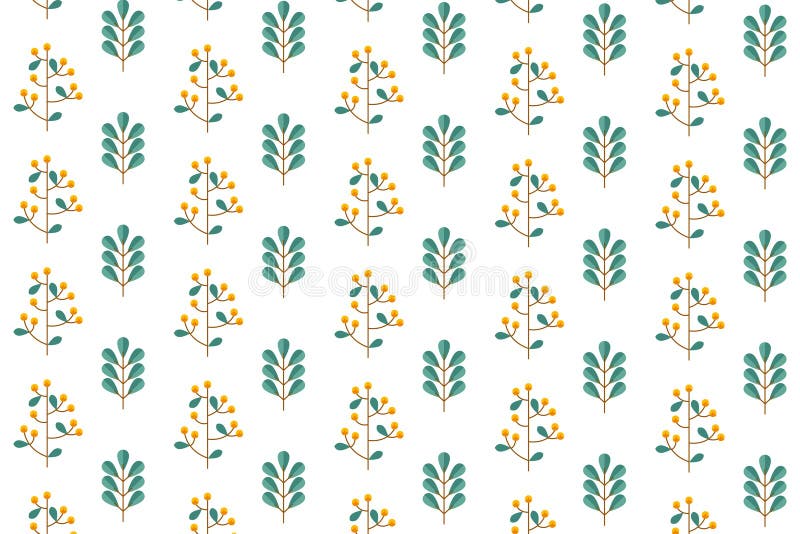 Minimal Winter Seamless Pattern. Winter Tree Pattern Stock Illustration ...