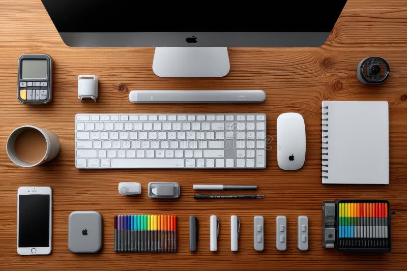 Minimal Workspace with Ergonomic Setup Features Productivity Items and ...
