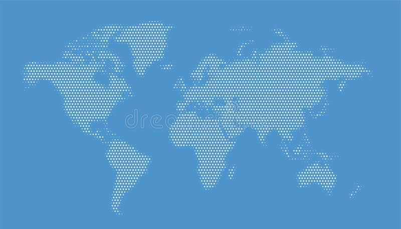 Minimal World Map in Pixel Pattern Template Design Vector Illustration ...