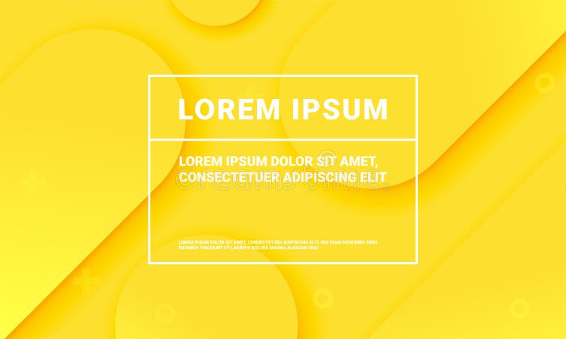 Minimal Yellow Background. Vector Abstract Color Fluid Pattern Texture ...