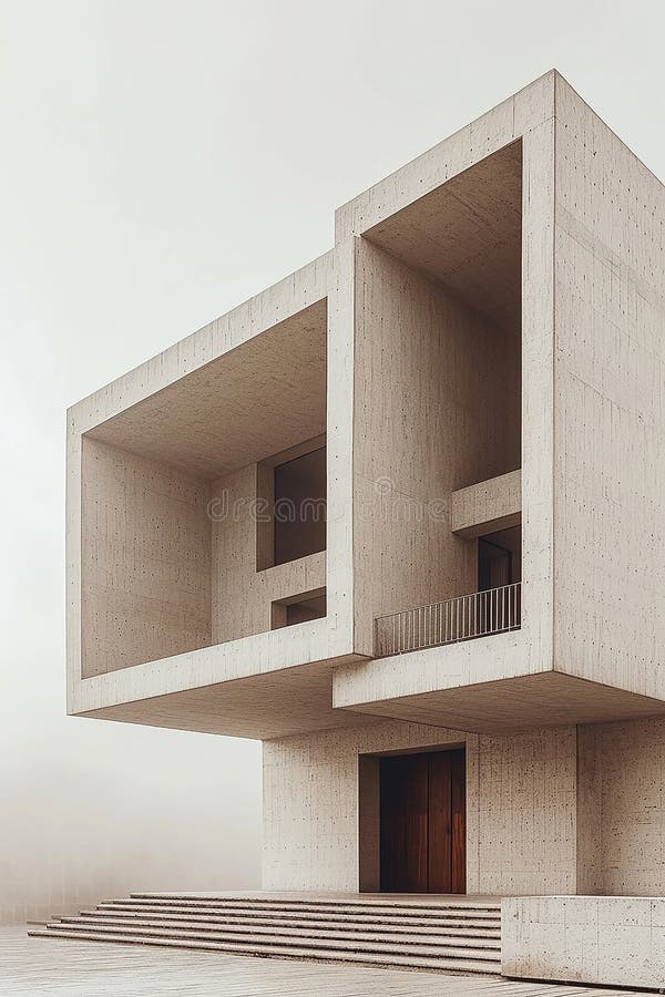 Minimalism in Architecture. Stock Image - Image of abstract, shadow ...