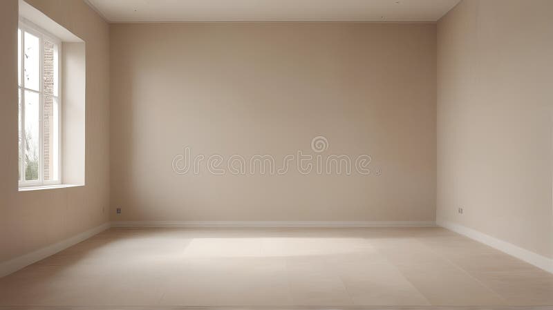 Minimalism Empty Room with a Minimalist Design and a Neutral Color ...