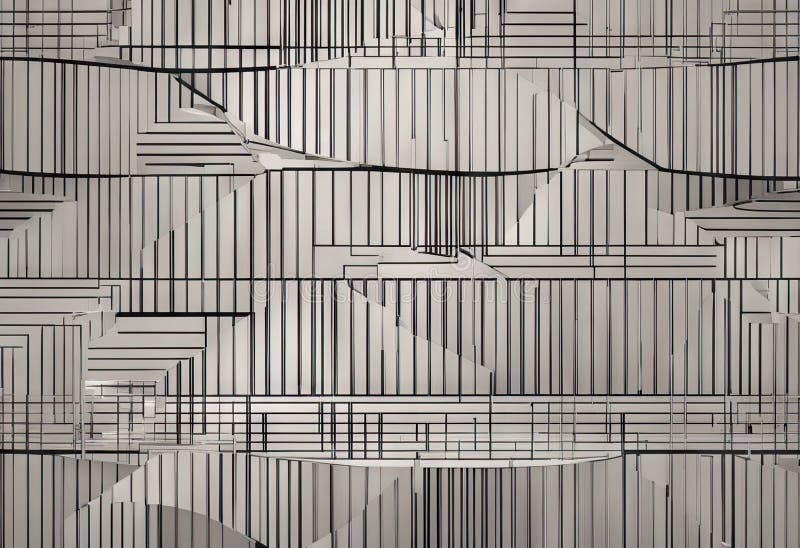 Minimalism Geometric Line Pattern Background Stock IllustrationIn a Row ...