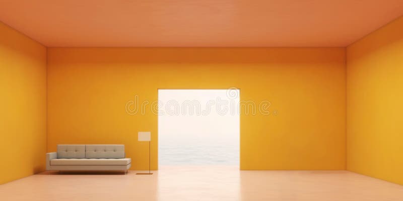 Minimalism Interior. Abstract Room Concept Stock Illustration ...
