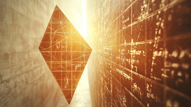 Minimalist 3D Equation Banner with Light Mathematical Background Stock ...