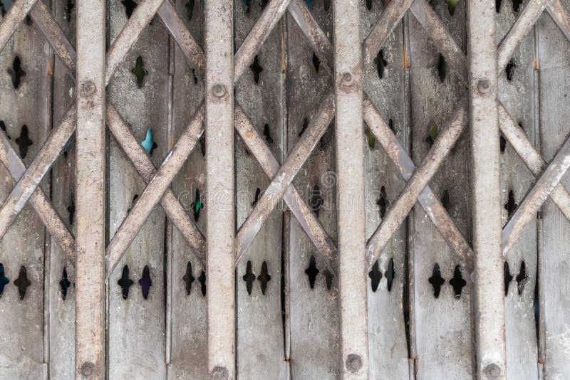 Minimalism Style, Ancient Steel Door Stock Image - Image of material ...