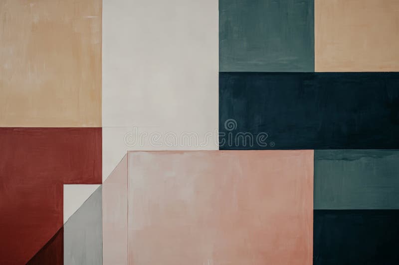 A Minimalist Abstract Art Backdrop with Large, Solid Blocks of Color in ...