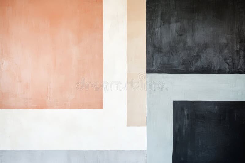 A Minimalist Abstract Art Backdrop with Large, Solid Blocks of Color in ...