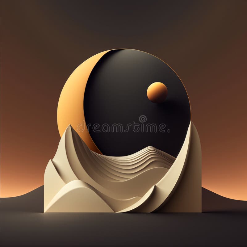 Minimalist Abstract Art, Concept Art, Modern Art, AI Generated Stock ...