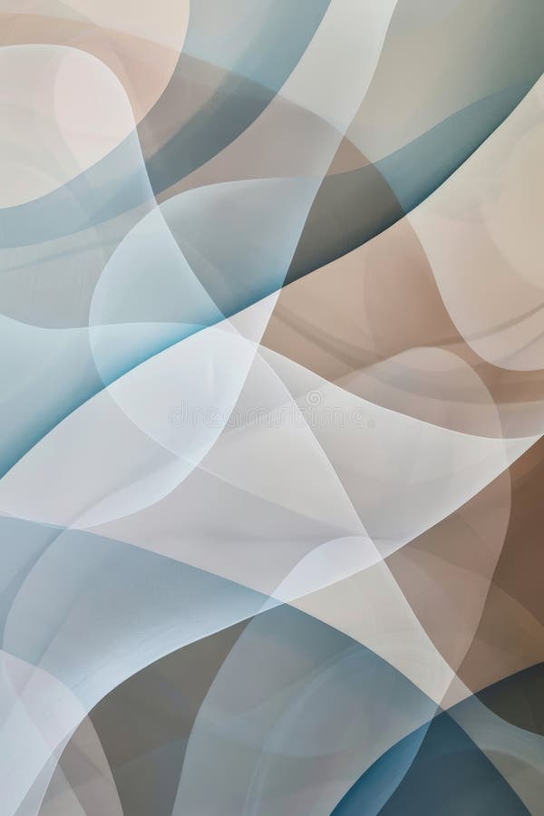 Minimalist Abstract Art with Curves and Angular Shapes in Soft Tones ...