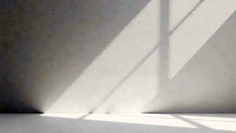 Minimalist Abstract Art of Natural Light and Shadow on a Wall Stock ...