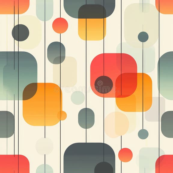 Minimalist Abstract Art with Smooth Forms. Stock Illustration ...