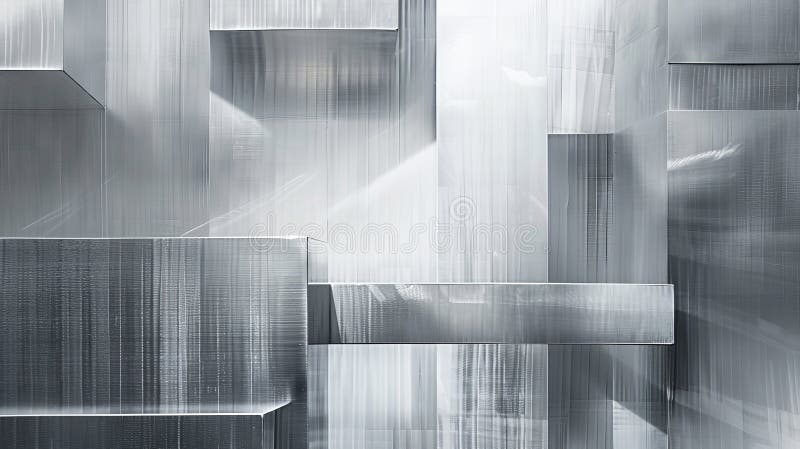 Silver Metal Abstract Backdrop Geometric Shapes Texture Angles Stock ...