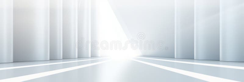 Minimalist Abstract Background, Delicate Silver Rays, Clean White ...