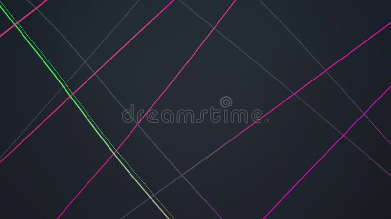 Minimalist Abstract Background Featuring Colorful Lines Intersecting on a Dark Background ...