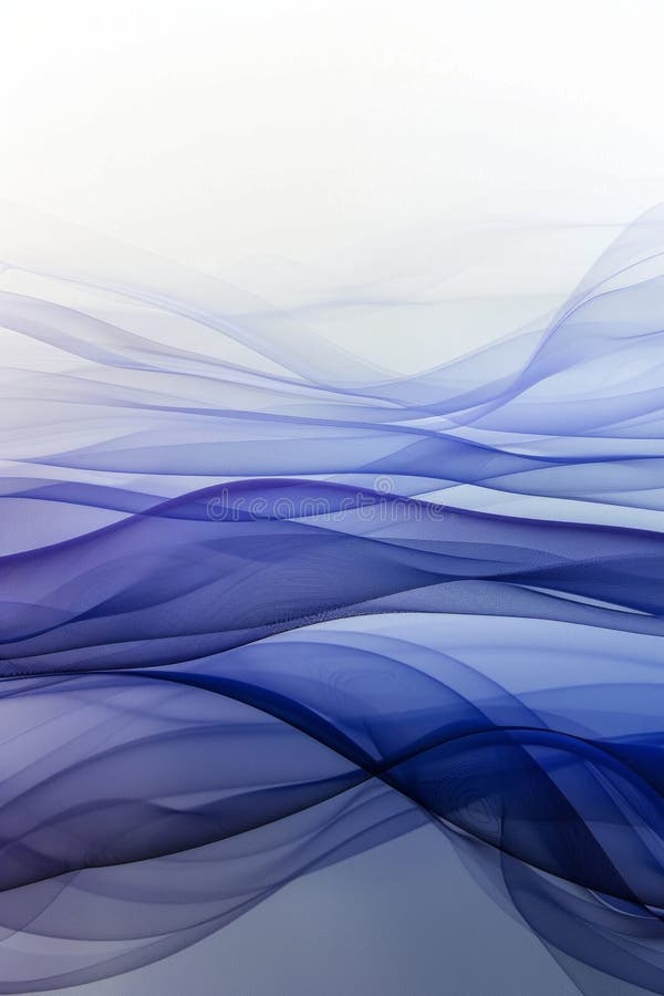 A Minimalist Abstract Background Featuring Flowing, Translucent Blue ...