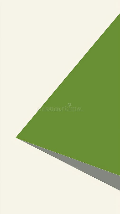 Minimalist Abstract Background Featuring a Vibrant Green Triangle ...
