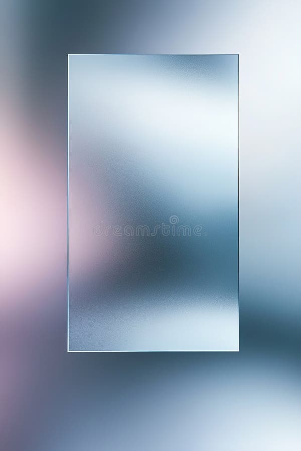 Minimalist Abstract Background with Frosted Metallic Glass Texture and ...