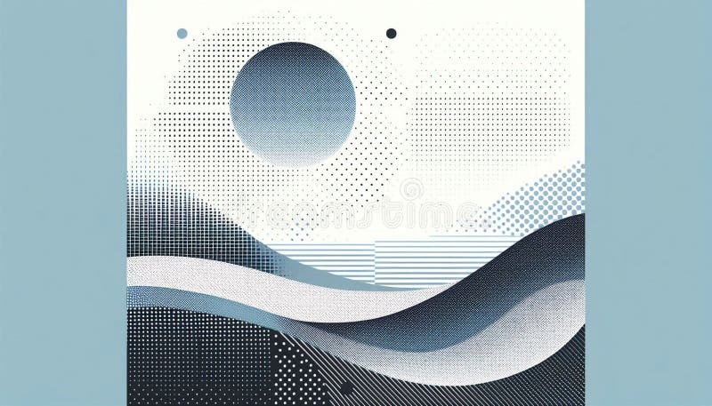 Minimalist Abstract Background with Halftone Effects and Text-Friendly ...