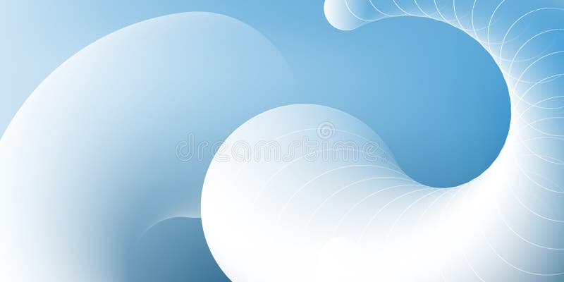 Minimalist Abstract Background with Overlapping Curvy Blue and Grey ...