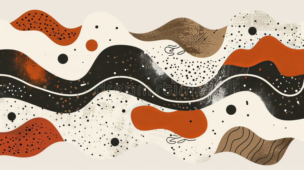 Minimalist Abstract Background with Sparse Geometric Shapes and Ample ...