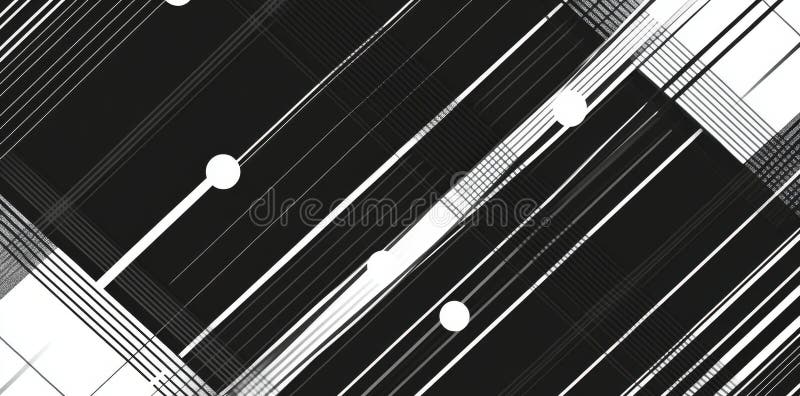 Minimalist Abstract Black and White Monochrome Geometry is ...