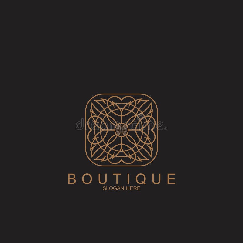 Minimalist Abstract Boutique Line Art Style Logo and Vector Template ...