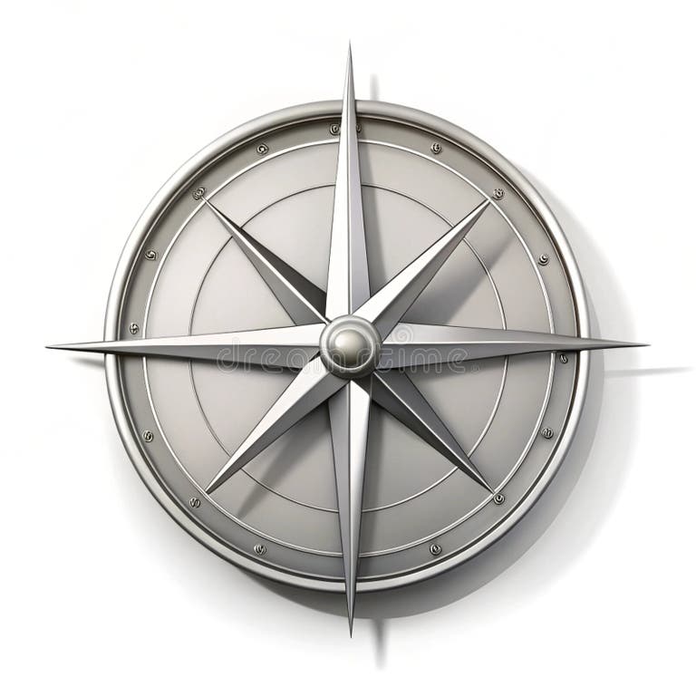 Minimalist Abstract Compass Stock Illustration - Illustration of ...
