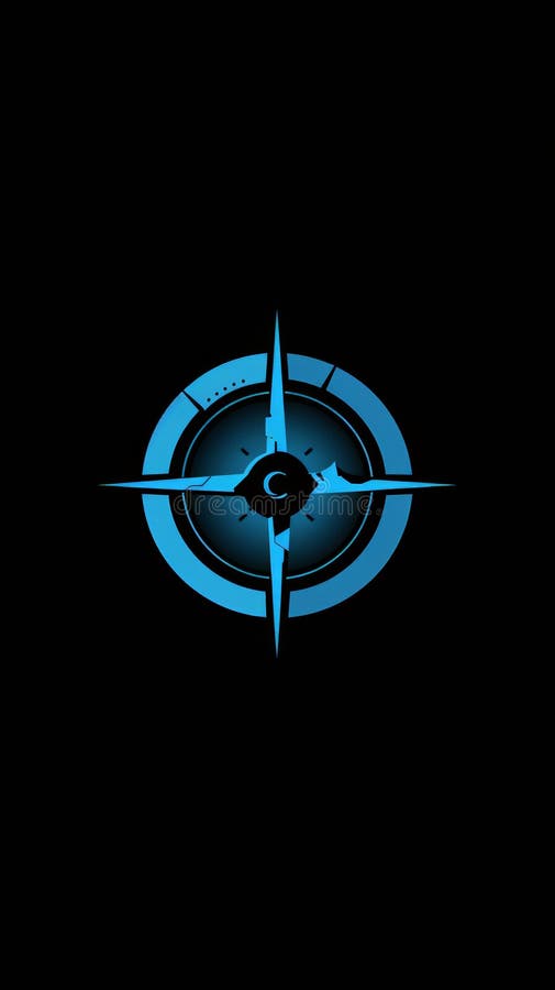 Abstract Compass Design.Navigating the Future Stock Illustration ...