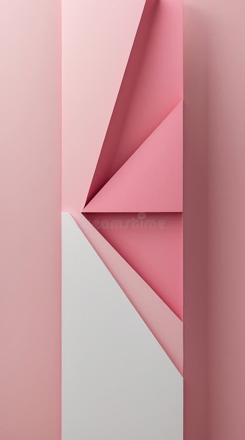 Minimalist Abstract Design Featuring Diagonal Lines in Soft Pink and ...