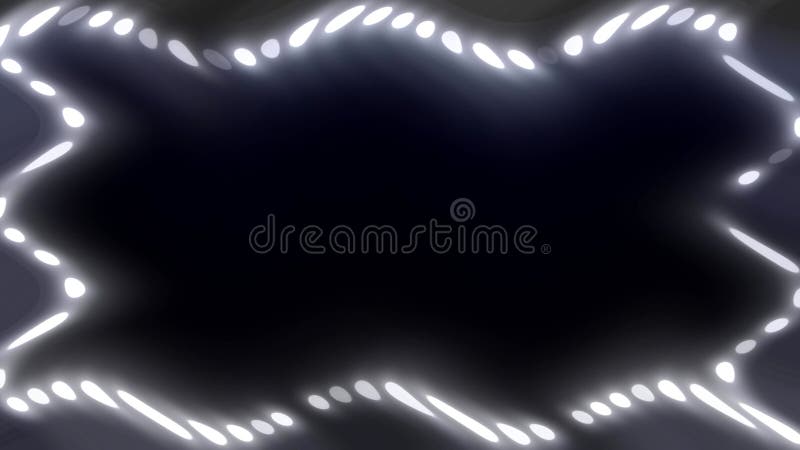 Abstract White Light Frame on Black Background Stock Video - Video of ...