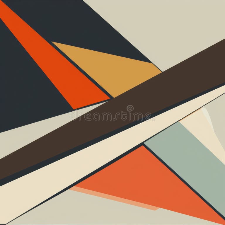 Minimalist Abstract Design with Sharp Angular Lines and Bold Colors ...