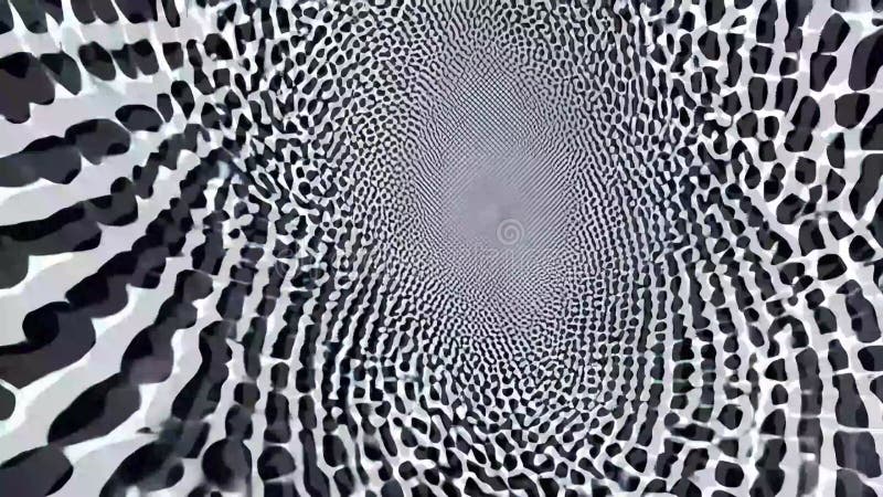 Minimalist Abstract Dots Transforming in Rhythmic Waves Stock Footage ...