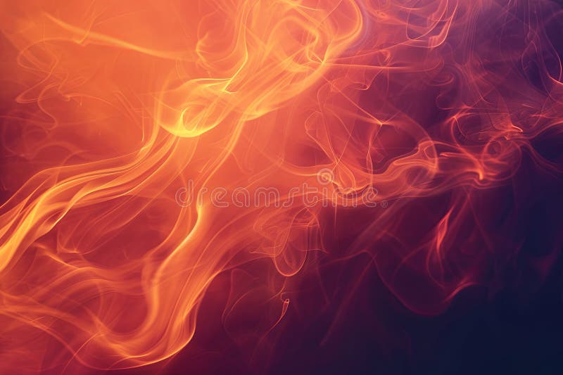 Minimalist Abstract Fire Background with Foggy Wind, Presented in 3D AI ...
