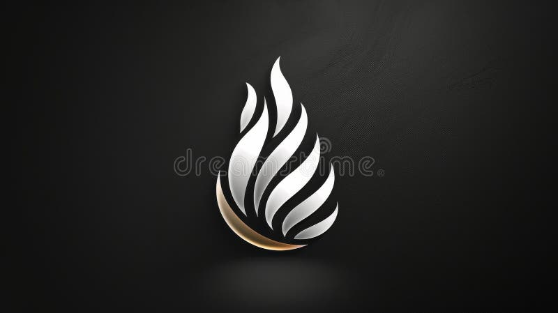 Stylized Flame Logo Abstract and Powerful Stock Illustration ...