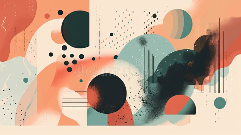 Minimalist Abstract Illustration for Modern Designs. Stock Illustration ...